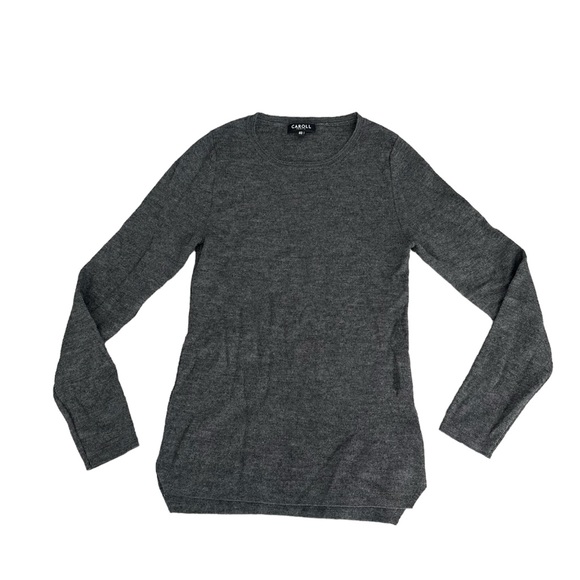 Caroll Paris | Sweaters | Caroll Paris Charcoal Gray Sweater | Poshmark
